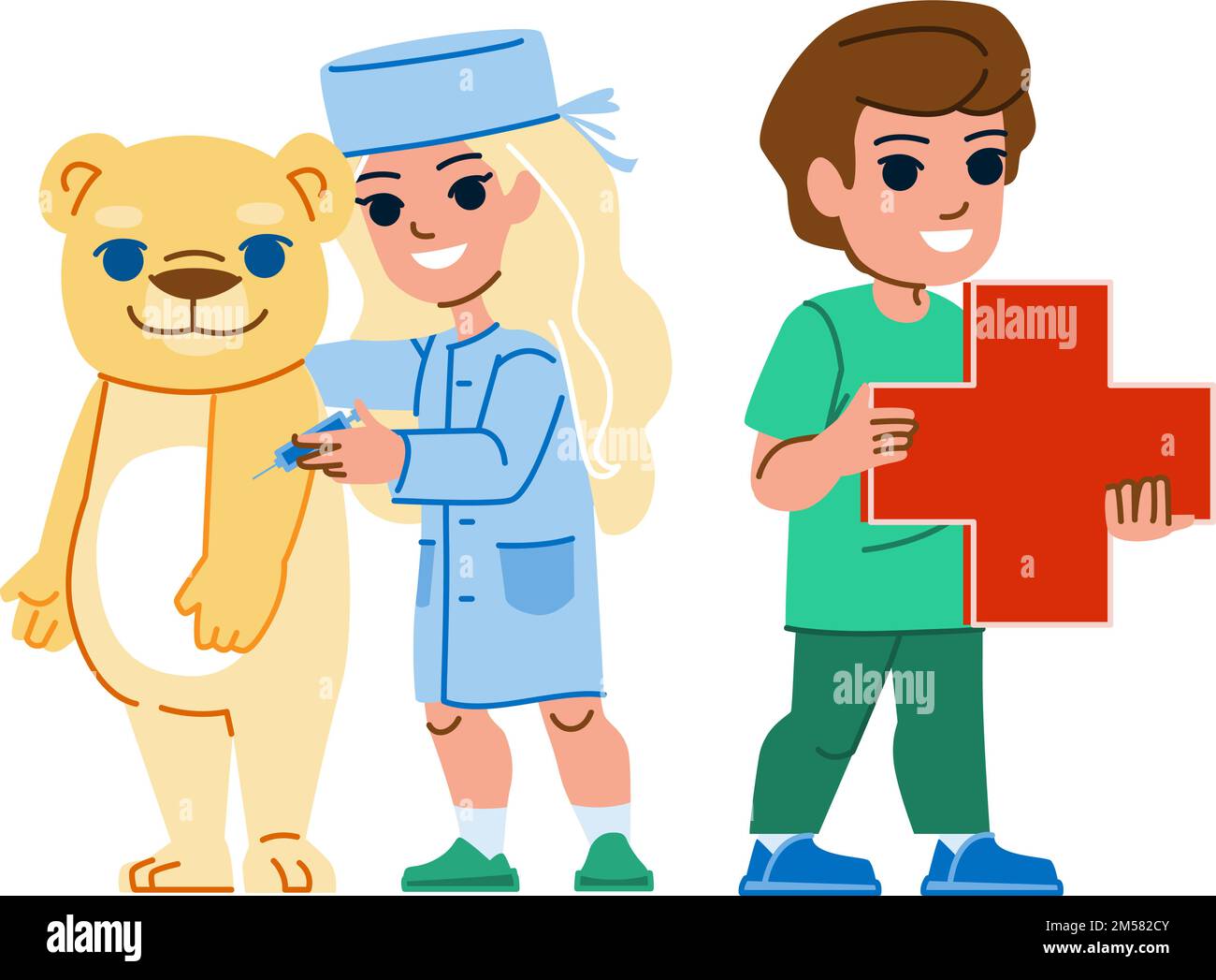 hospital kid vector Stock Vector Image & Art - Alamy