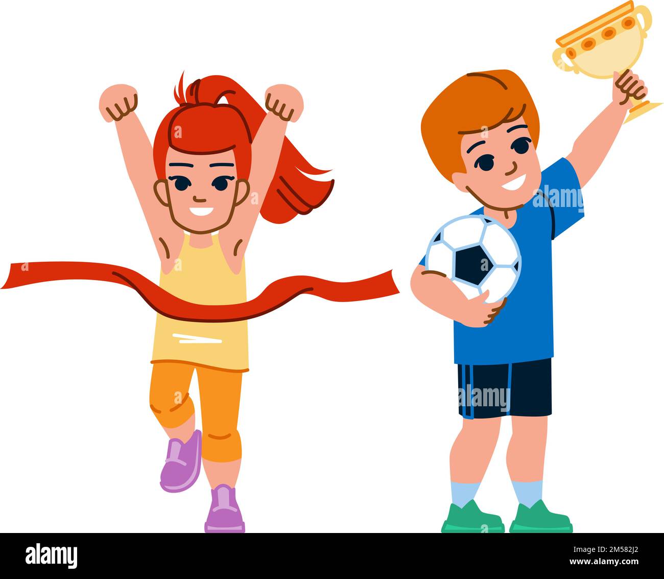 winner kid vector Stock Vector Image & Art - Alamy