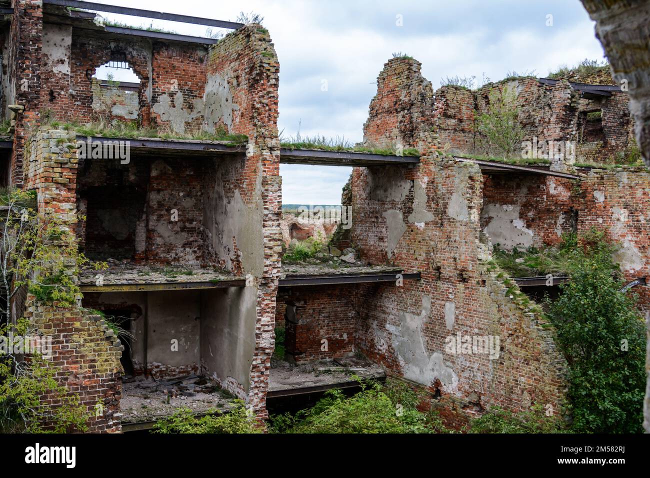 Historical Oreshek fortress is an ancient Russian fortress. View of the ...