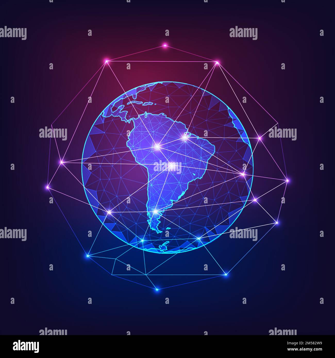 Argentina from space Stock Vector Images - Alamy