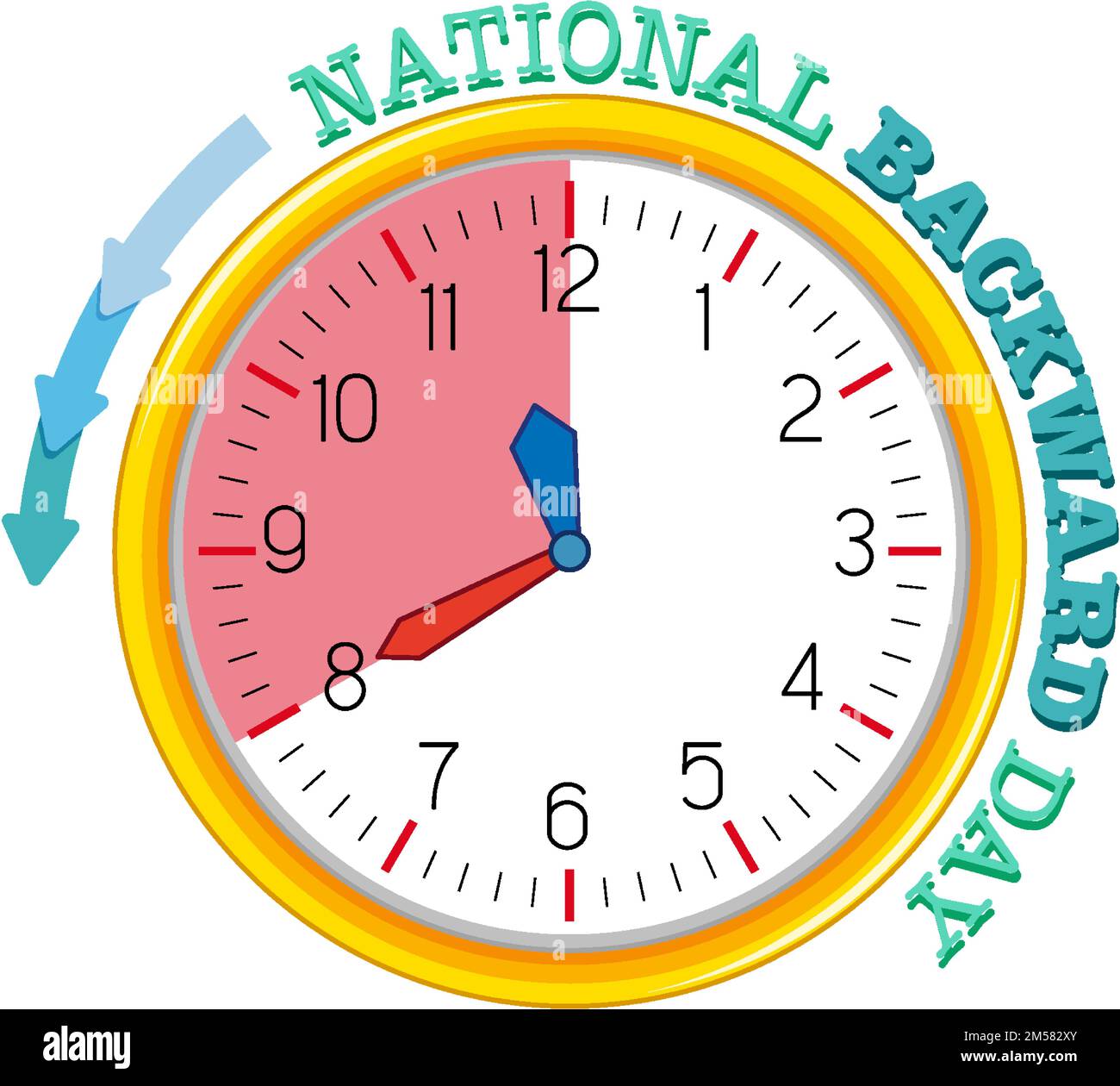 National backward day banner design illustration Stock Vector Image ...