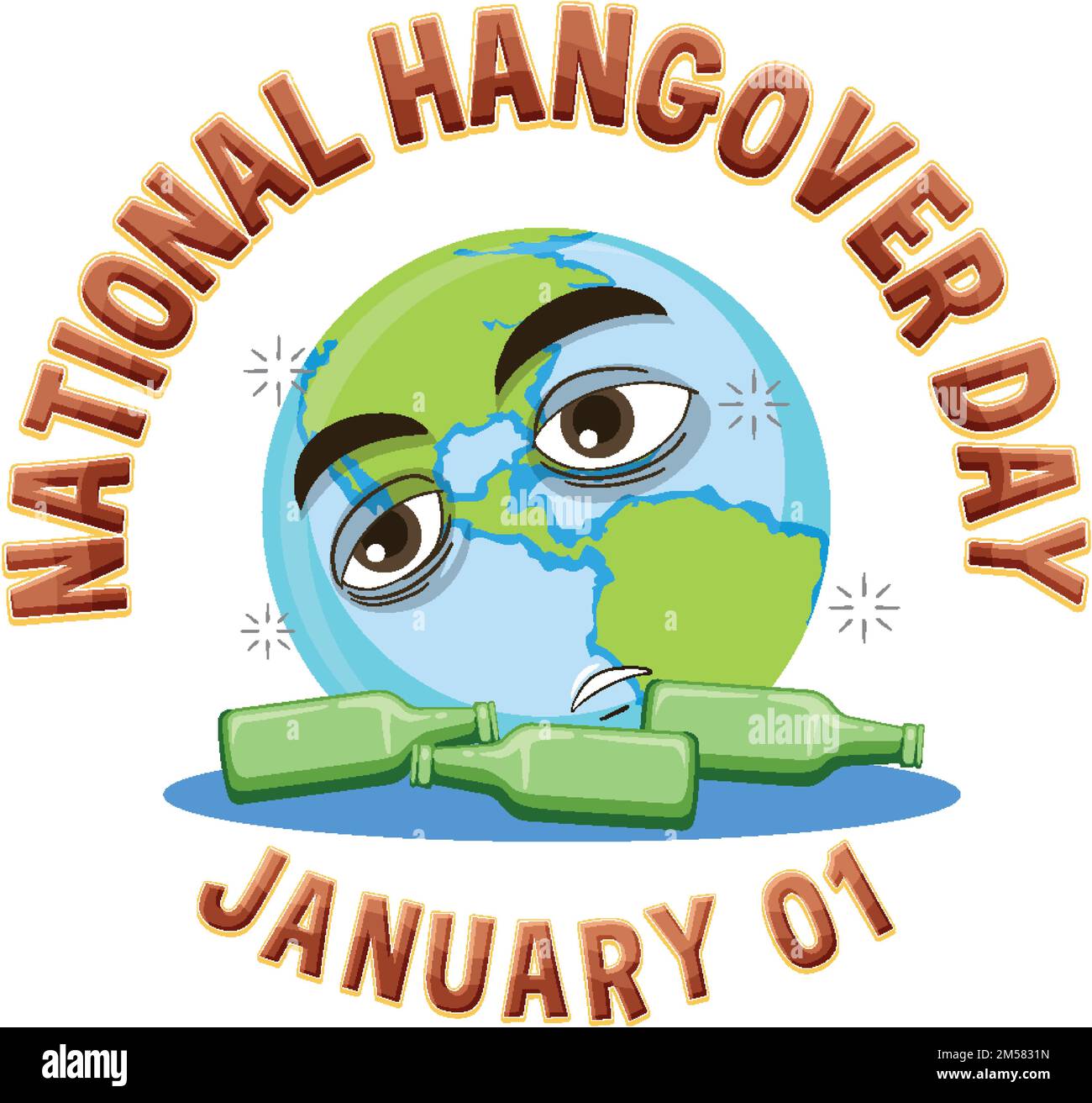 Happy National Hangover Day illustration Stock Vector Image & Art - Alamy