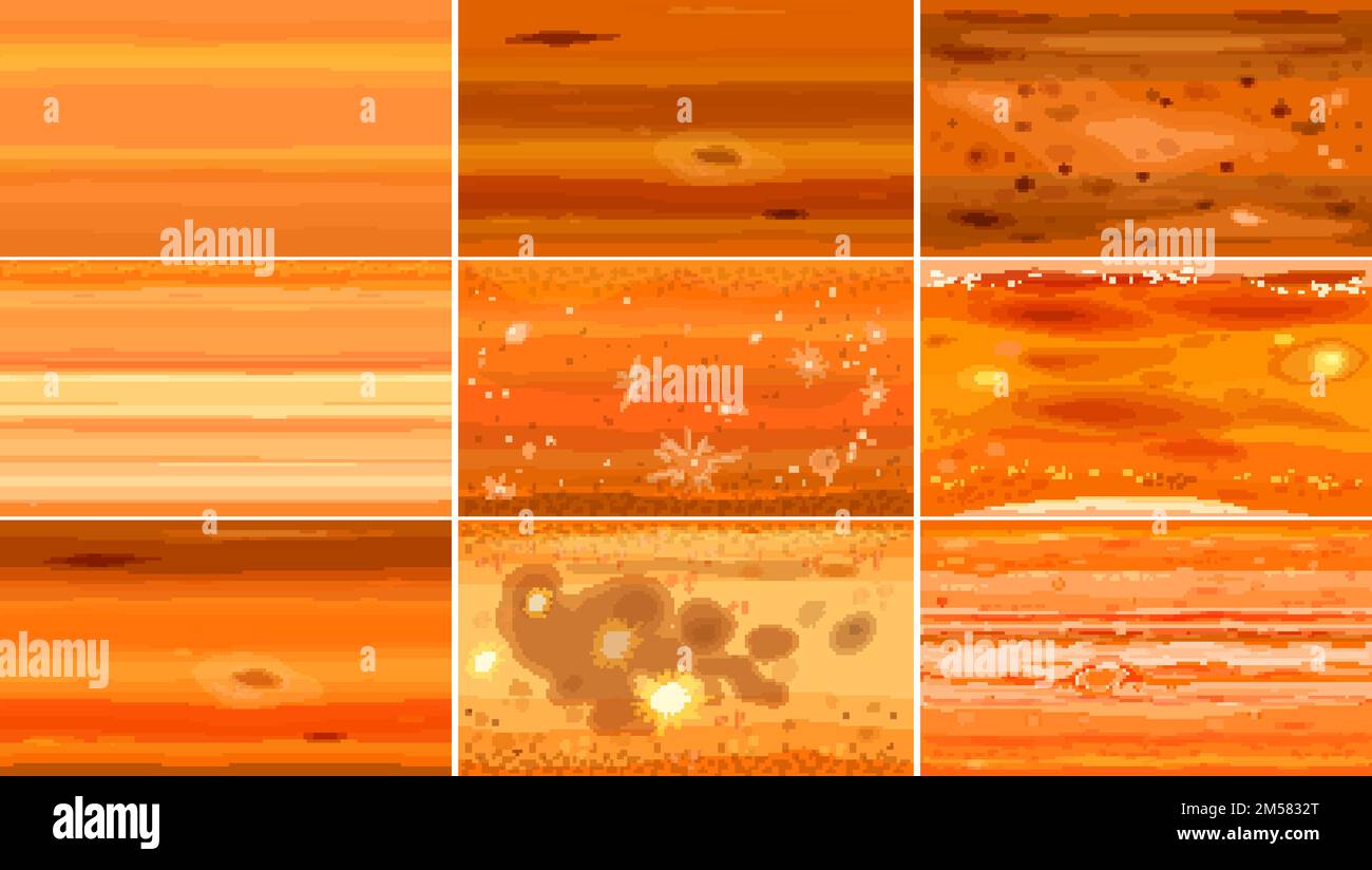 Different planet textures set illustration Stock Vector Image & Art - Alamy