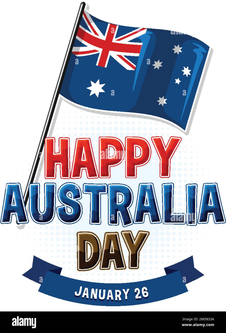 Happy Australia day banner design illustration Stock Vector Image & Art ...