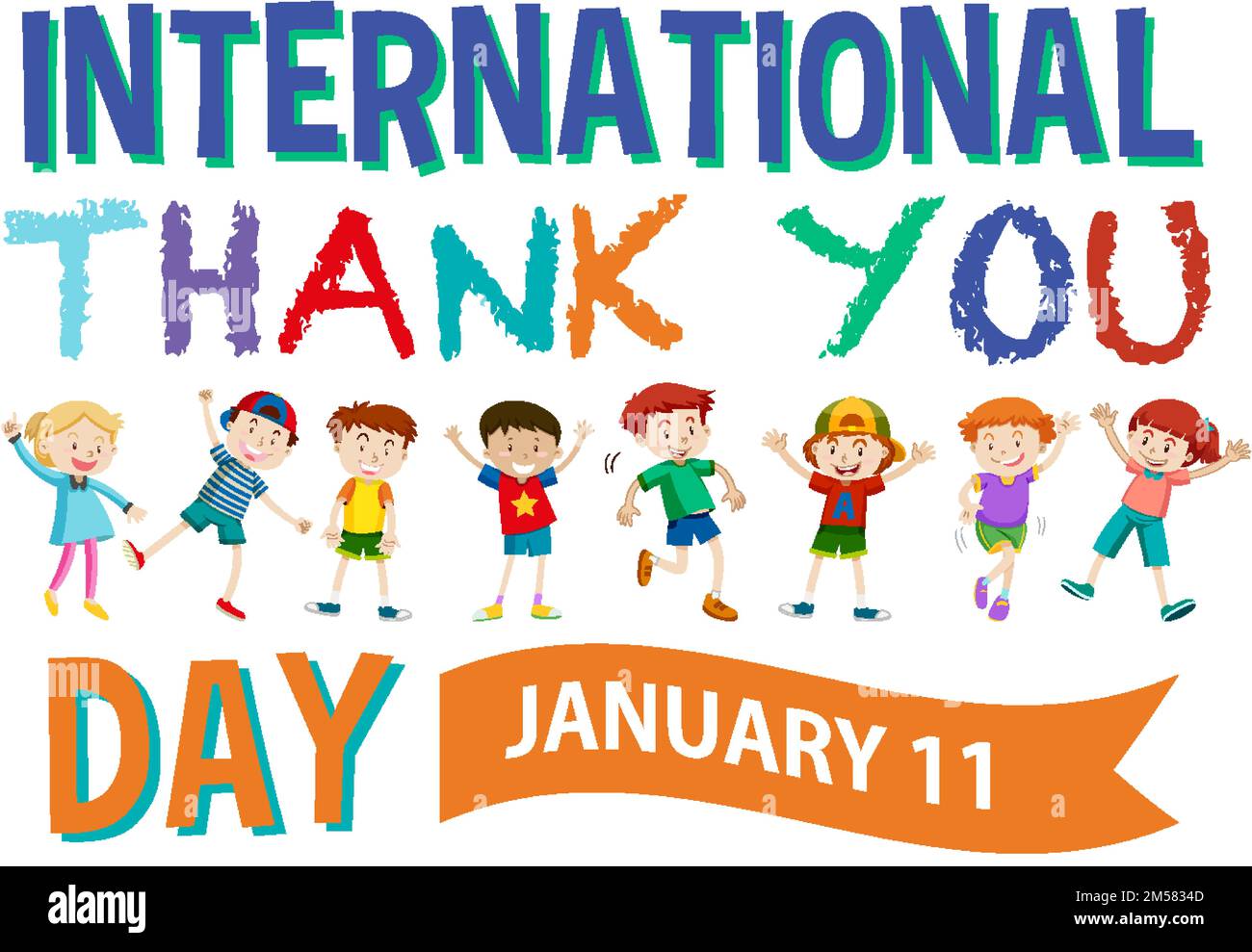 International Thank You Day Banner Design illustration Stock Vector ...