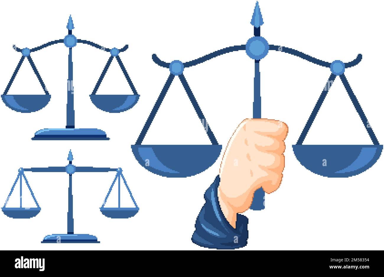 Legal justice balance scale icon illustration Stock Vector Image & Art ...