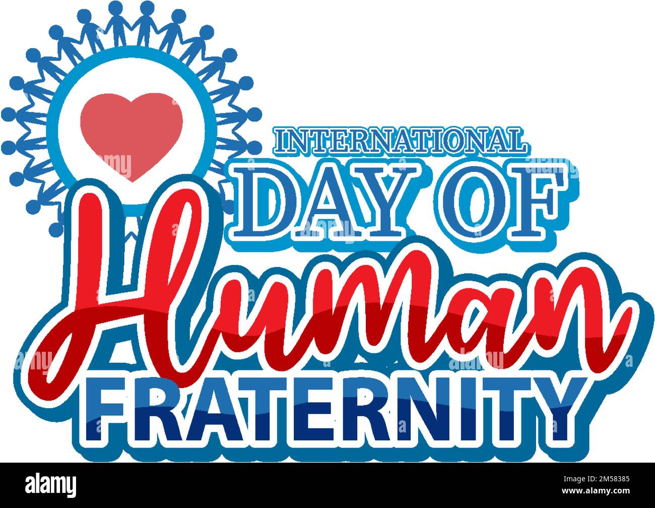International day of human fraternity illustration Stock Vector Image ...