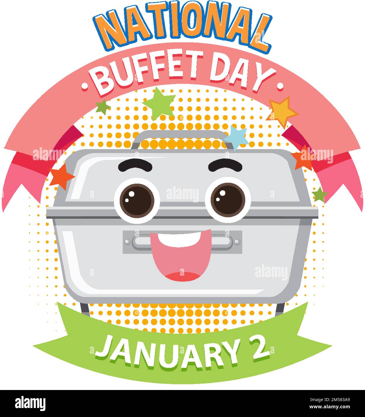 National Buffet Day Banner Design illustration Stock Vector Image & Art ...