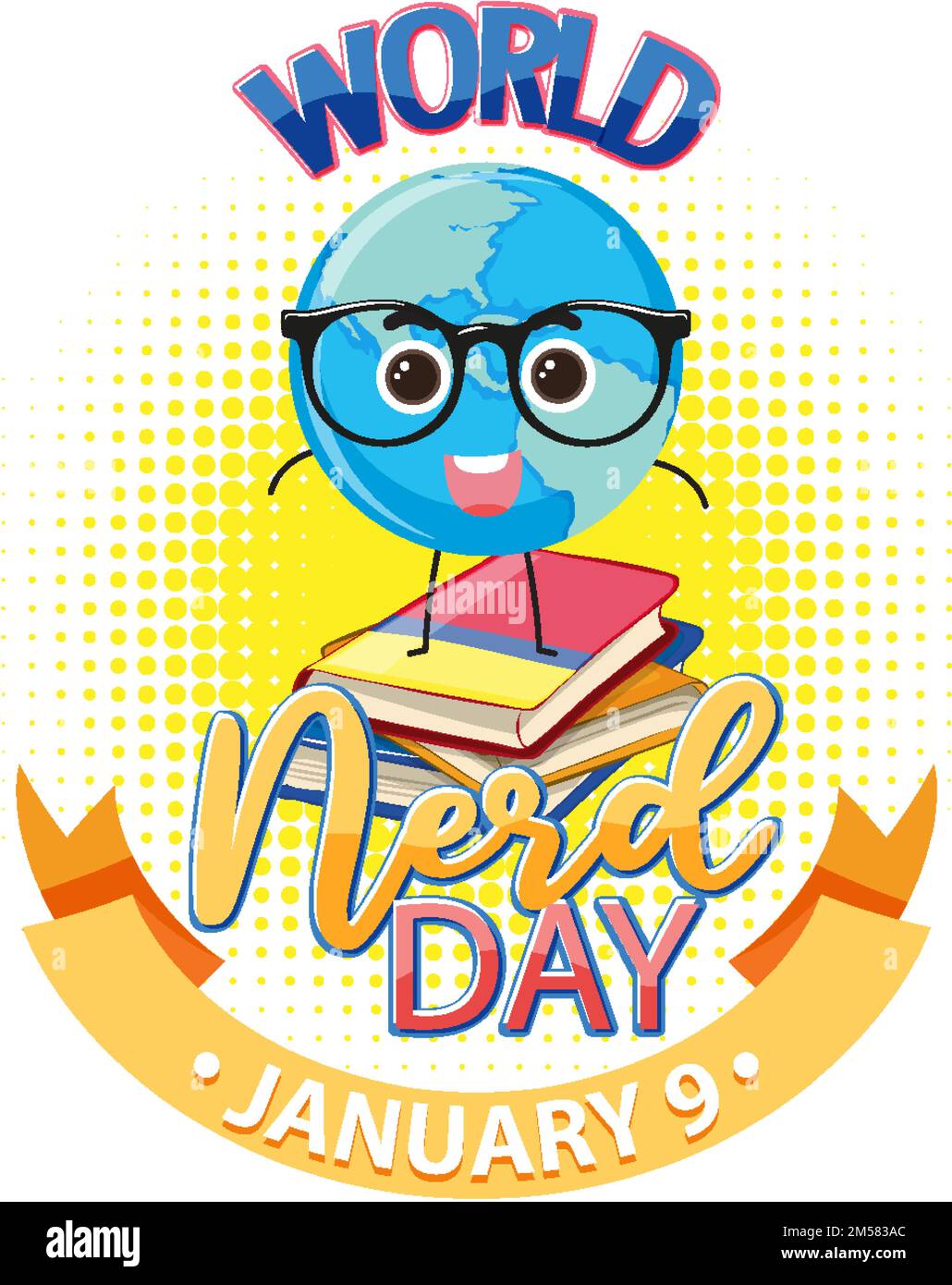 World Nerd Day Banner Design illustration Stock Vector Image & Art - Alamy