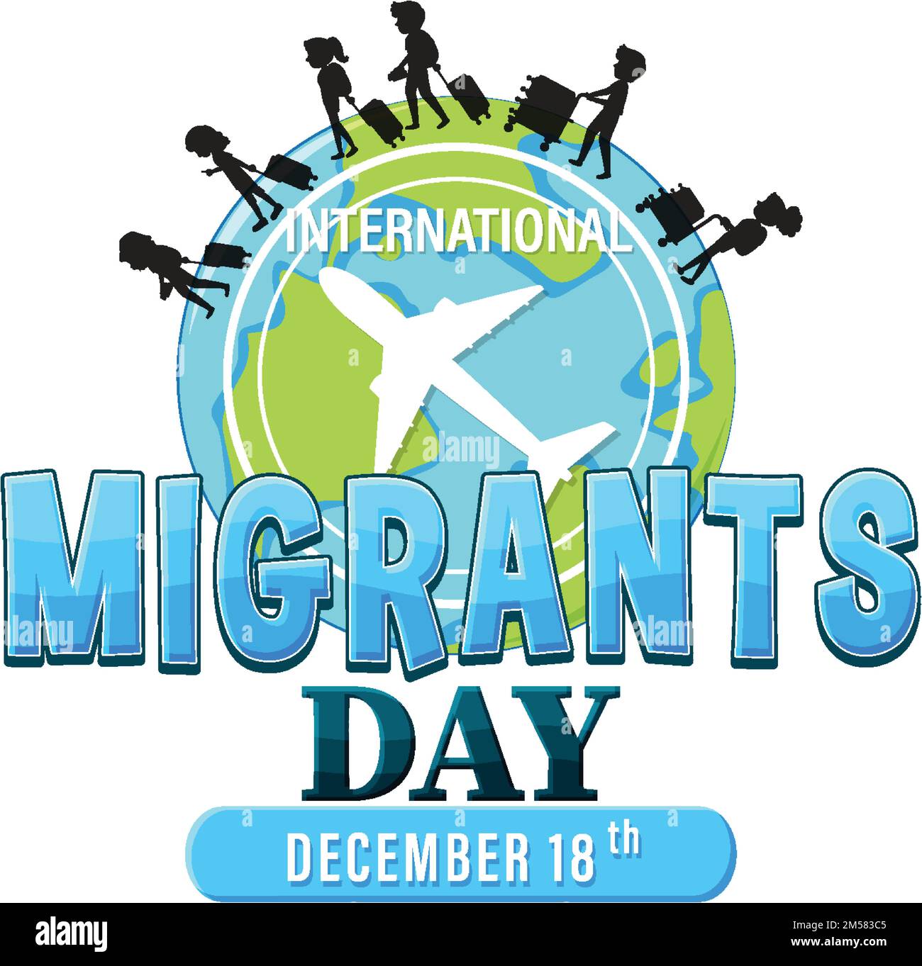 International Migrants Day Banner Design illustration Stock Vector ...