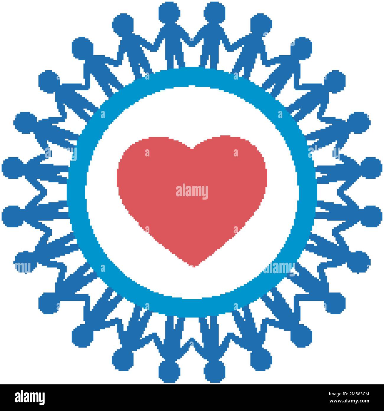 Human icons around earth globe illustration Stock Vector Image & Art ...