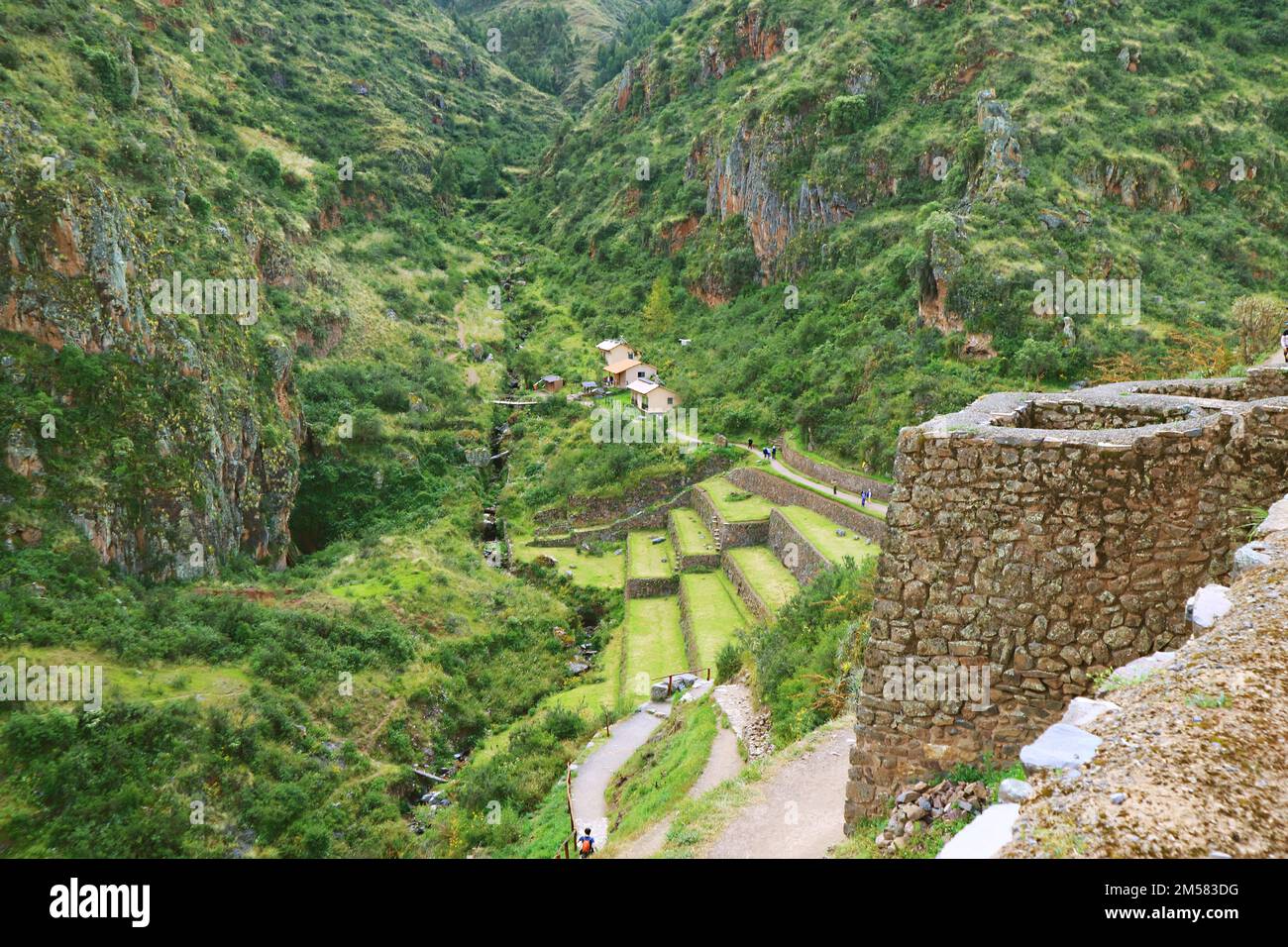 Amazing Ancient Structures Ruins in Pisac Archaeological Complex ...