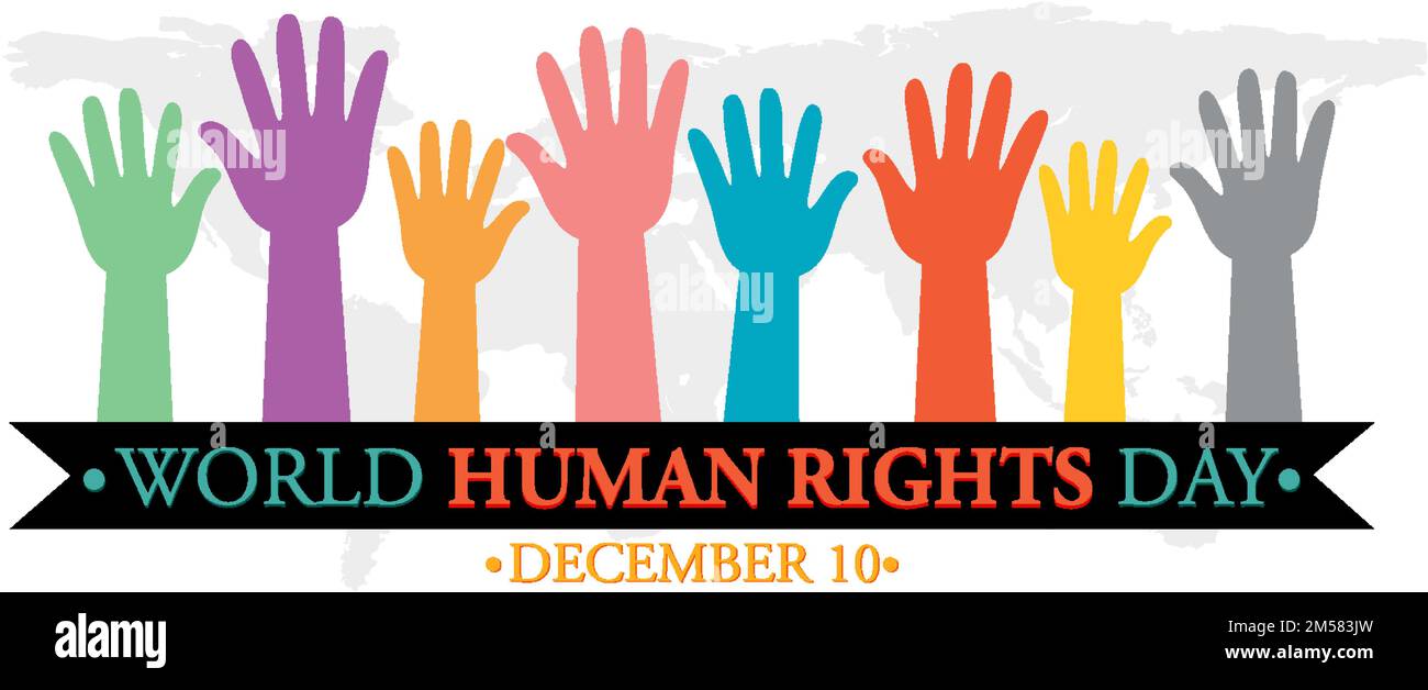 World Human Rights Day Poster Design illustration Stock Vector Image ...