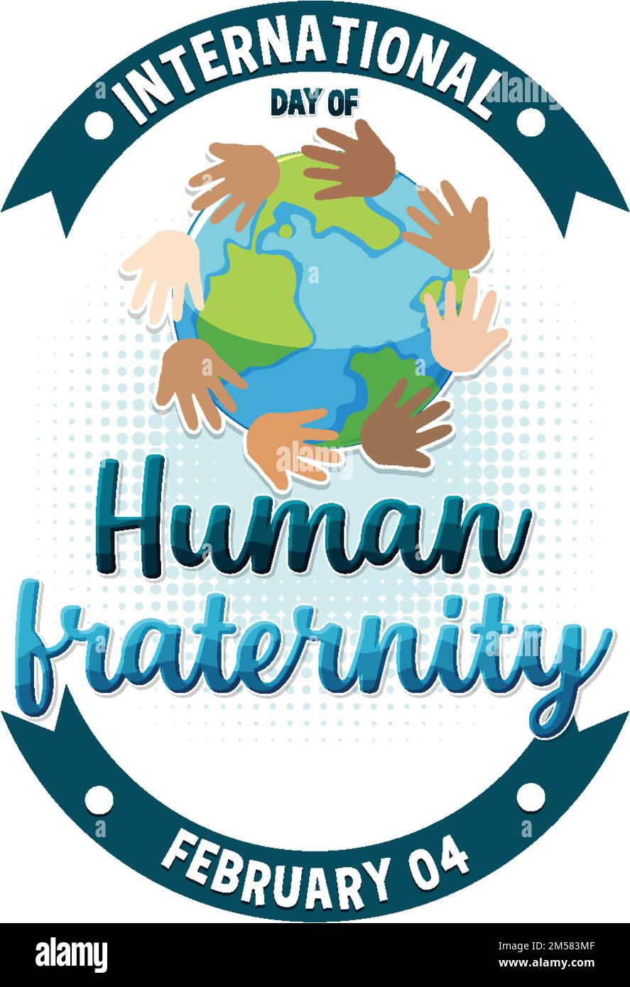 International day of human fraternity illustration Stock Vector Image ...