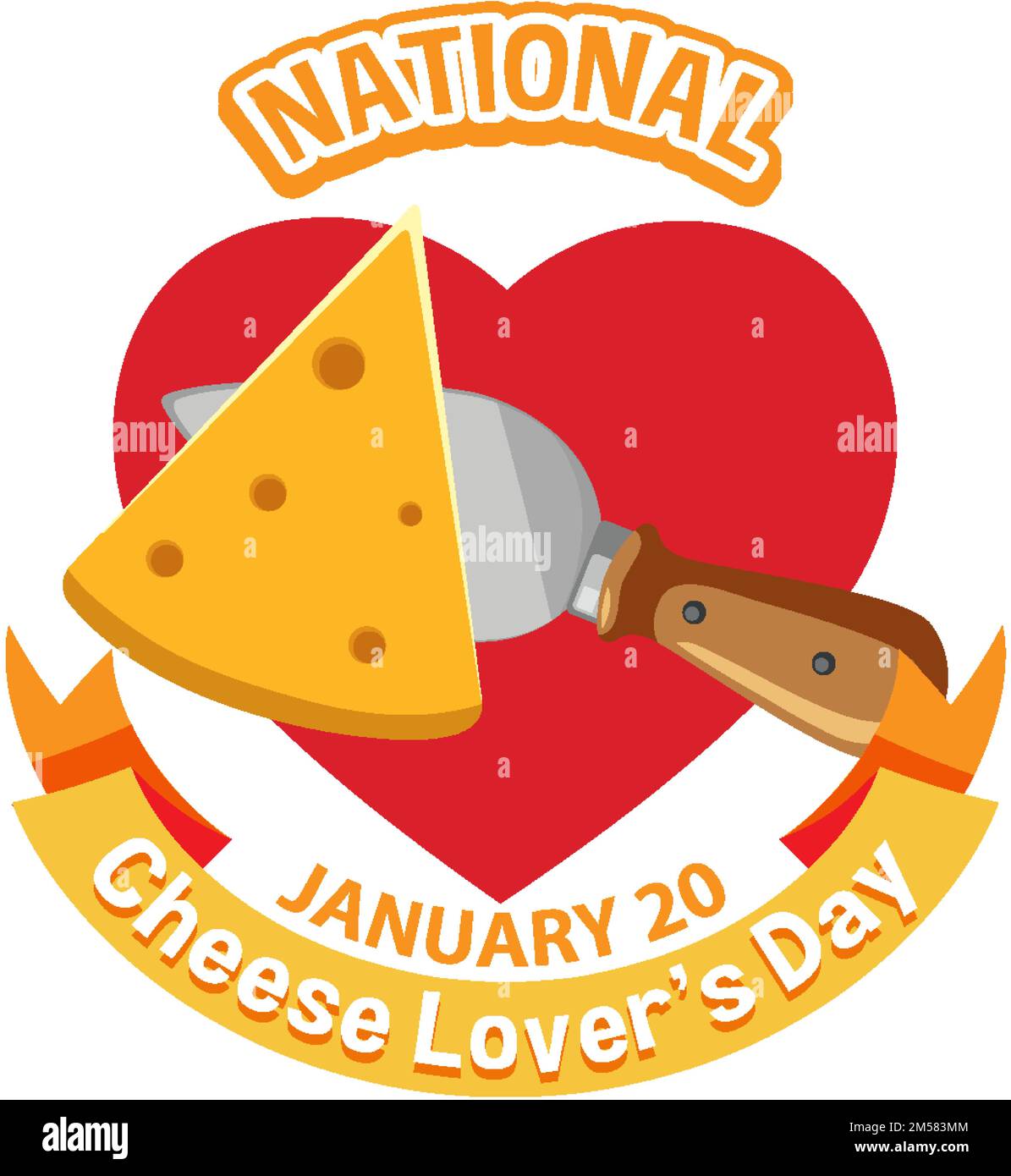 National Cheese Lovers Day Banner Design illustration Stock Vector ...