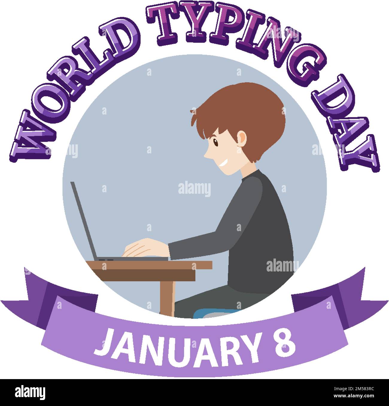 World Typing Day Banner Design illustration Stock Vector Image & Art ...