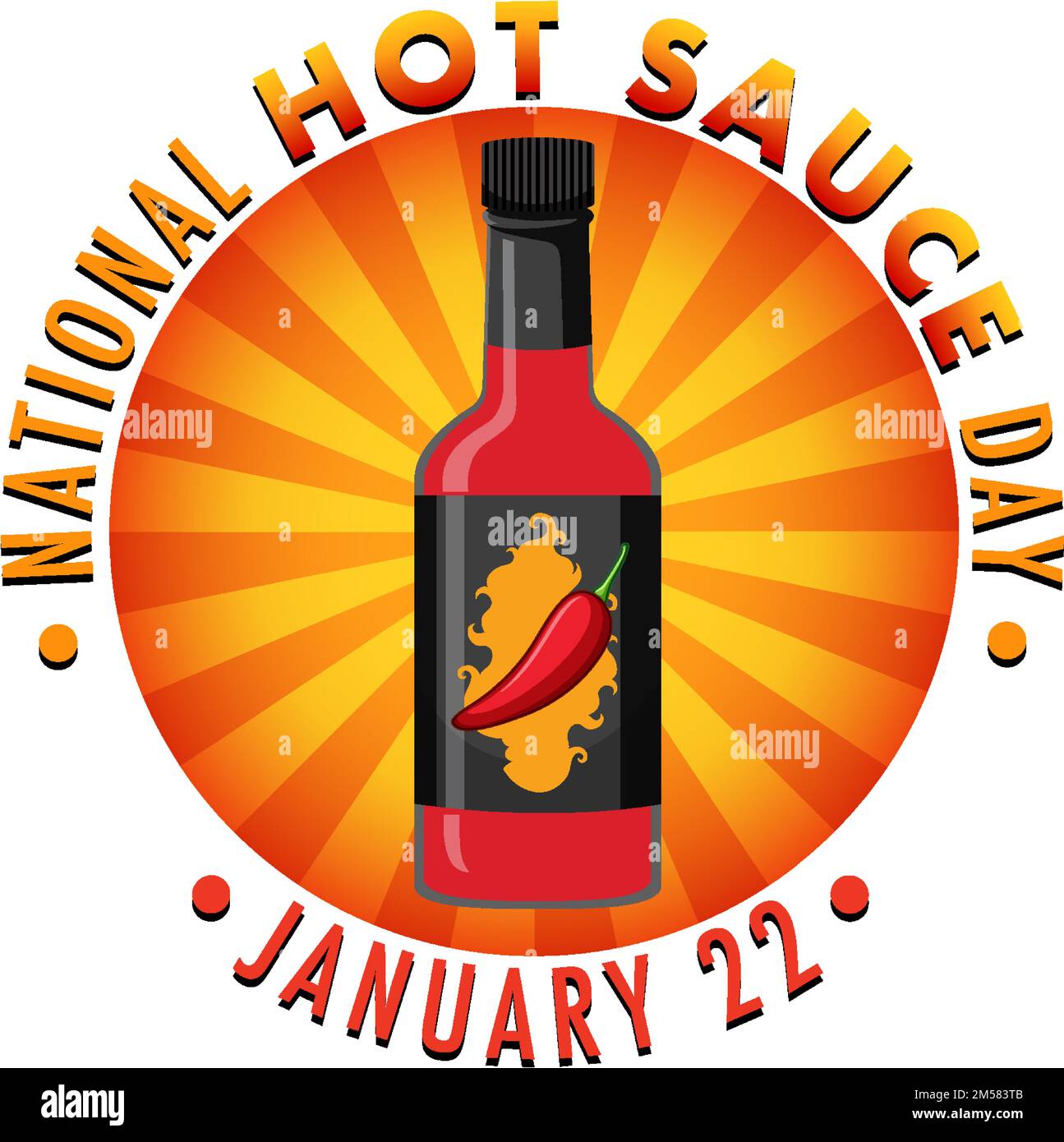 National hot sauce day banner illustration Stock Vector Image & Art - Alamy