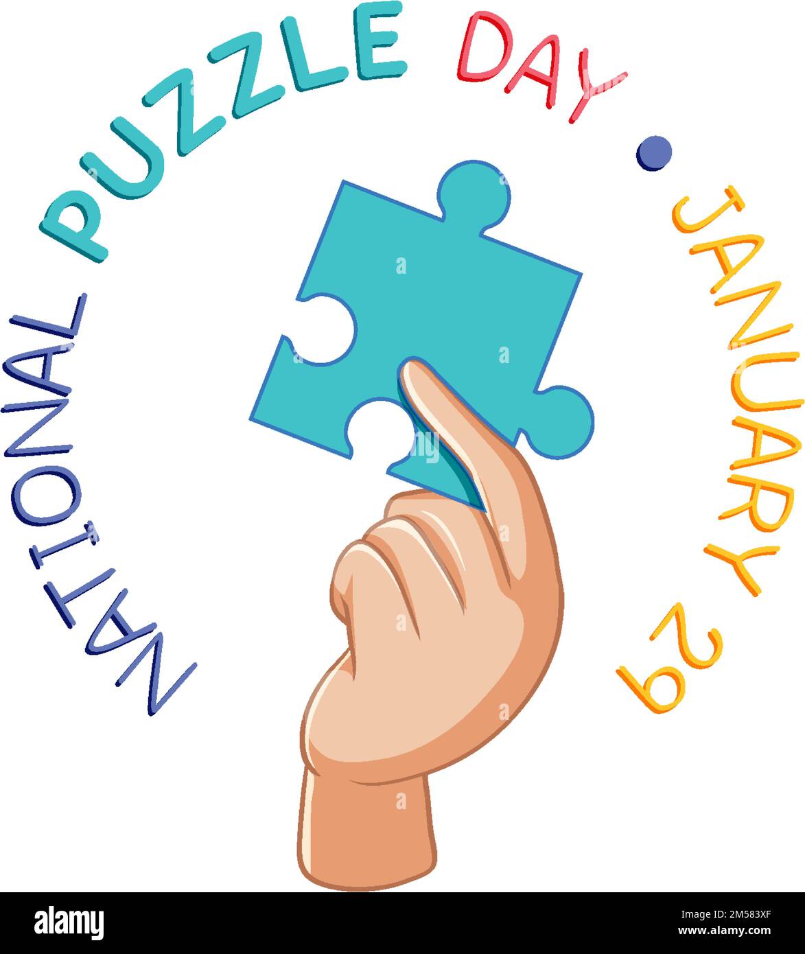 National Puzzle Day Banner illustration Stock Vector Image & Art - Alamy