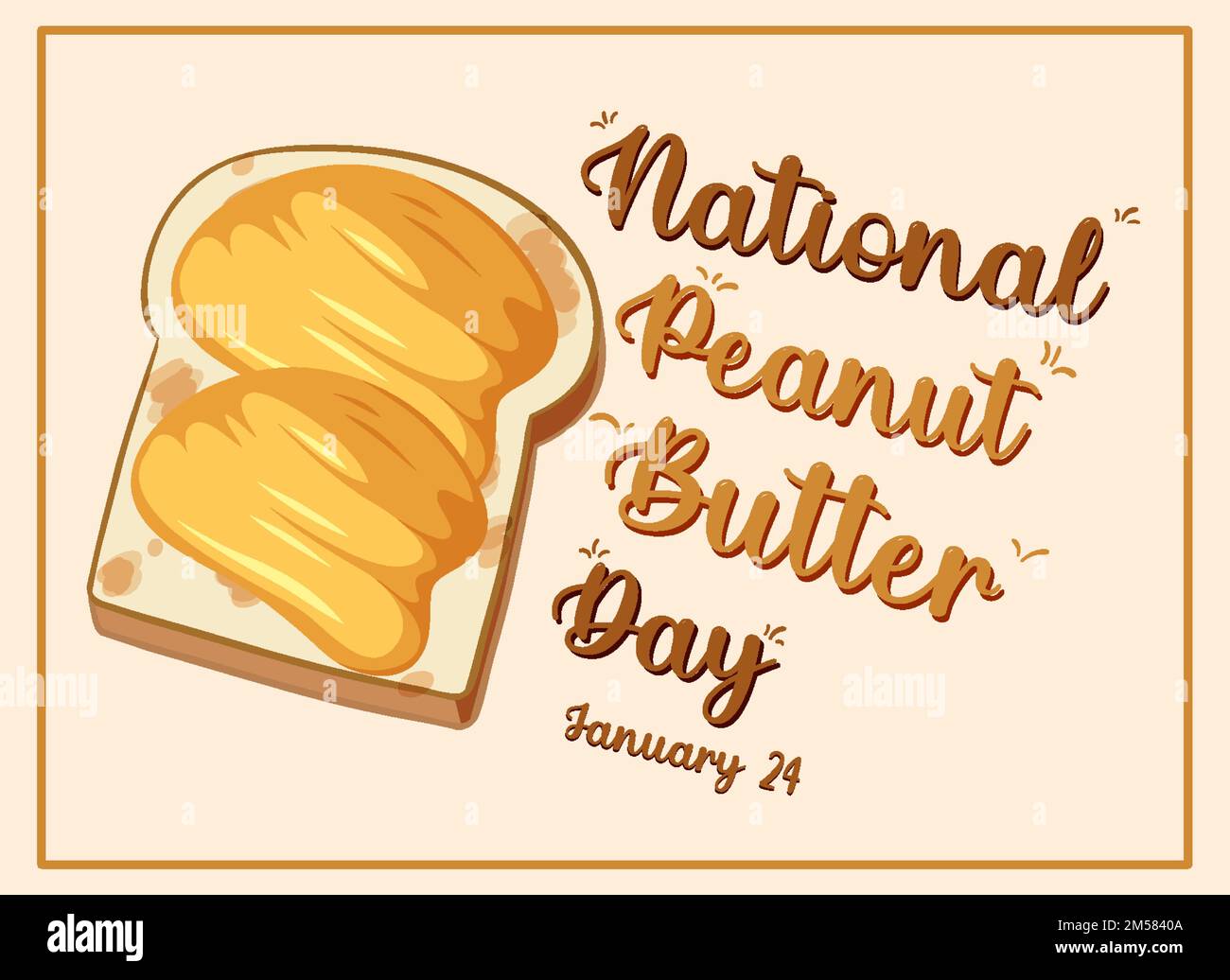 National Peanut Butter Day Banner Design illustration Stock Vector ...