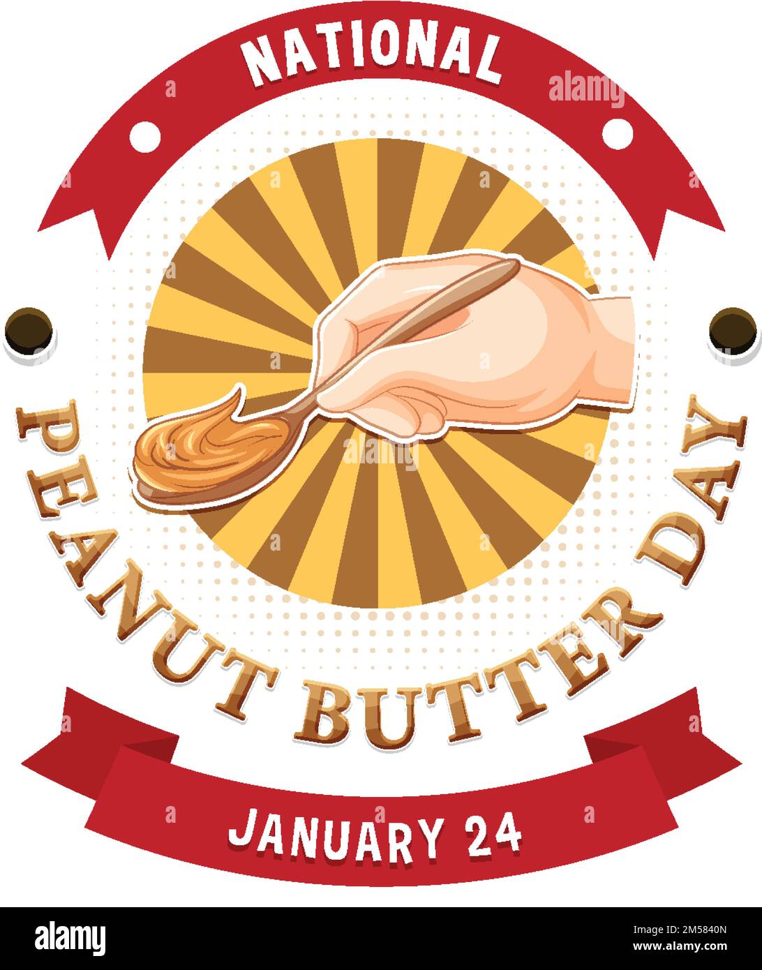 National Peanut Butter Day Banner Design illustration Stock Vector ...