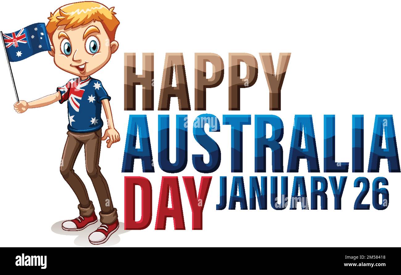 Happy Australia day banner design illustration Stock Vector Image & Art ...