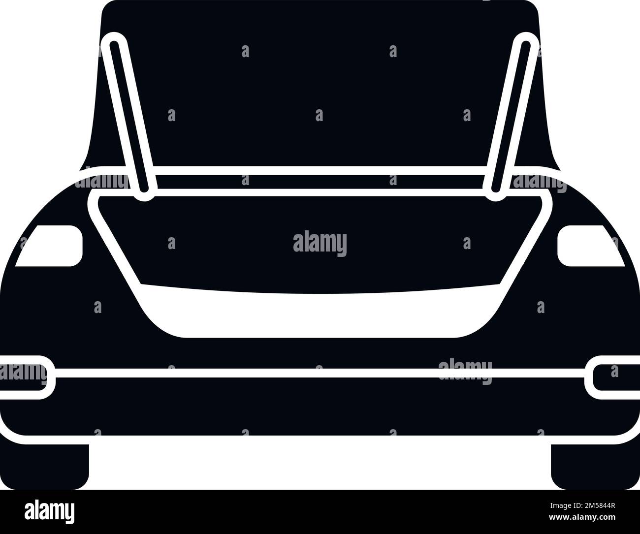 Trip car trunk icon simple vector. Vehicle door. Suv suitcase Stock ...