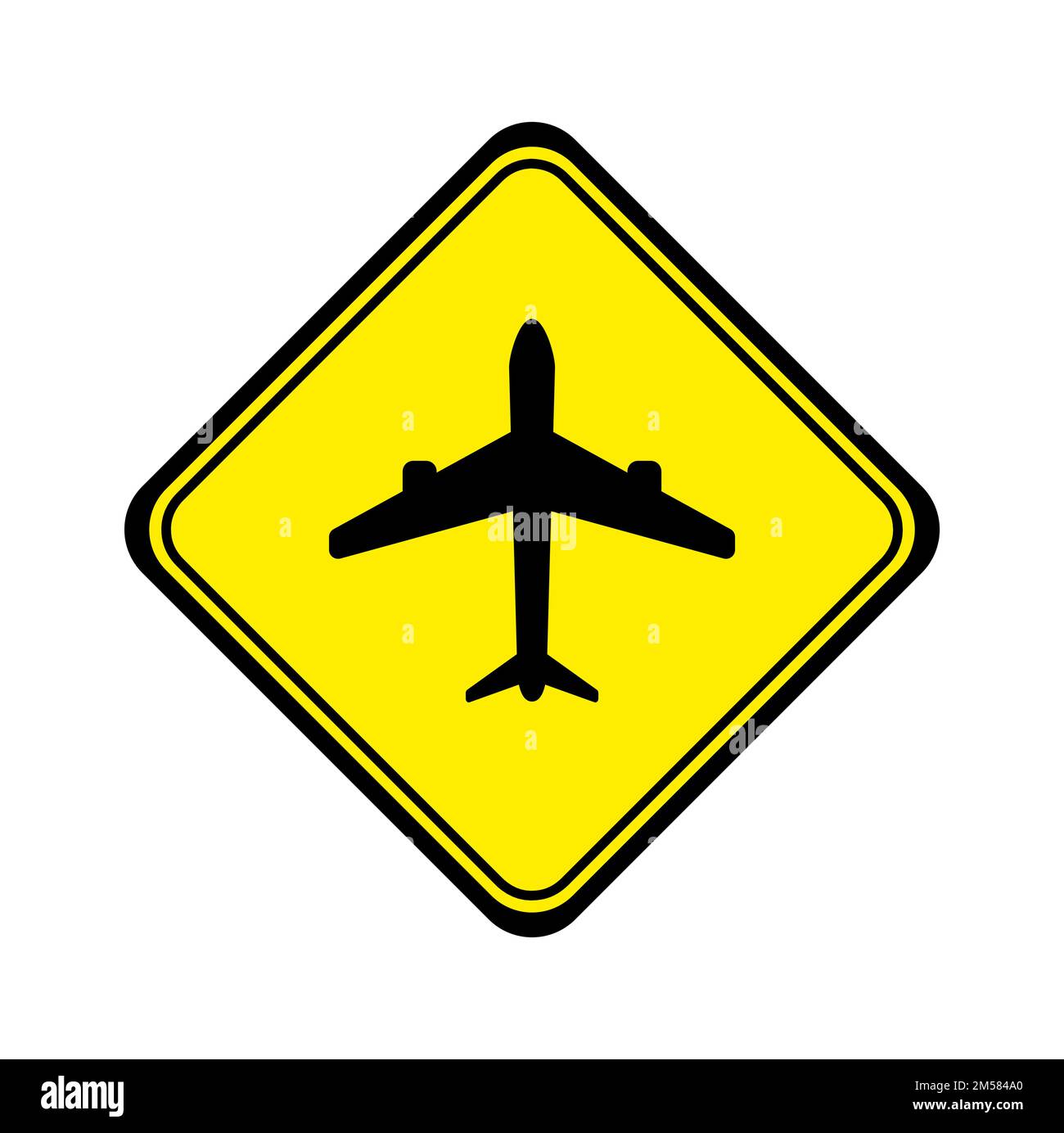 plane sign on white background Stock Vector Image & Art - Alamy