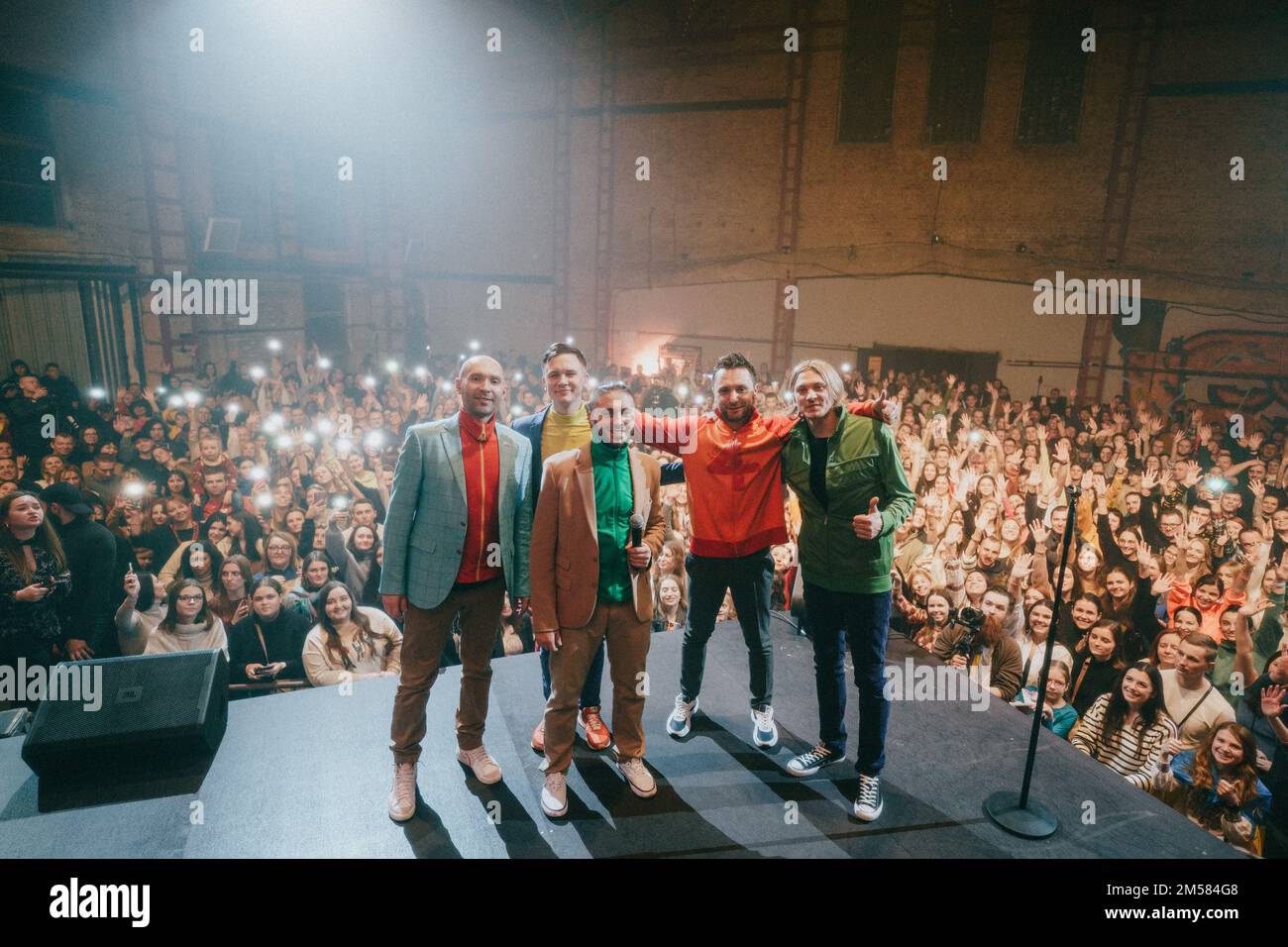 Ukrainian Band Antytila performing in Lviv on 25th December 2022 Stock ...