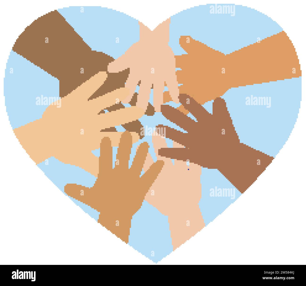 Human hands in heart form illustration Stock Vector Image & Art - Alamy