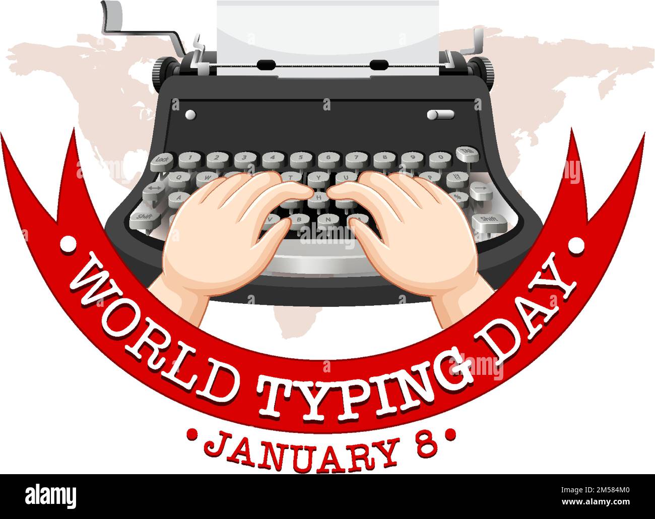 World Typing Day Banner Design illustration Stock Vector Image & Art ...