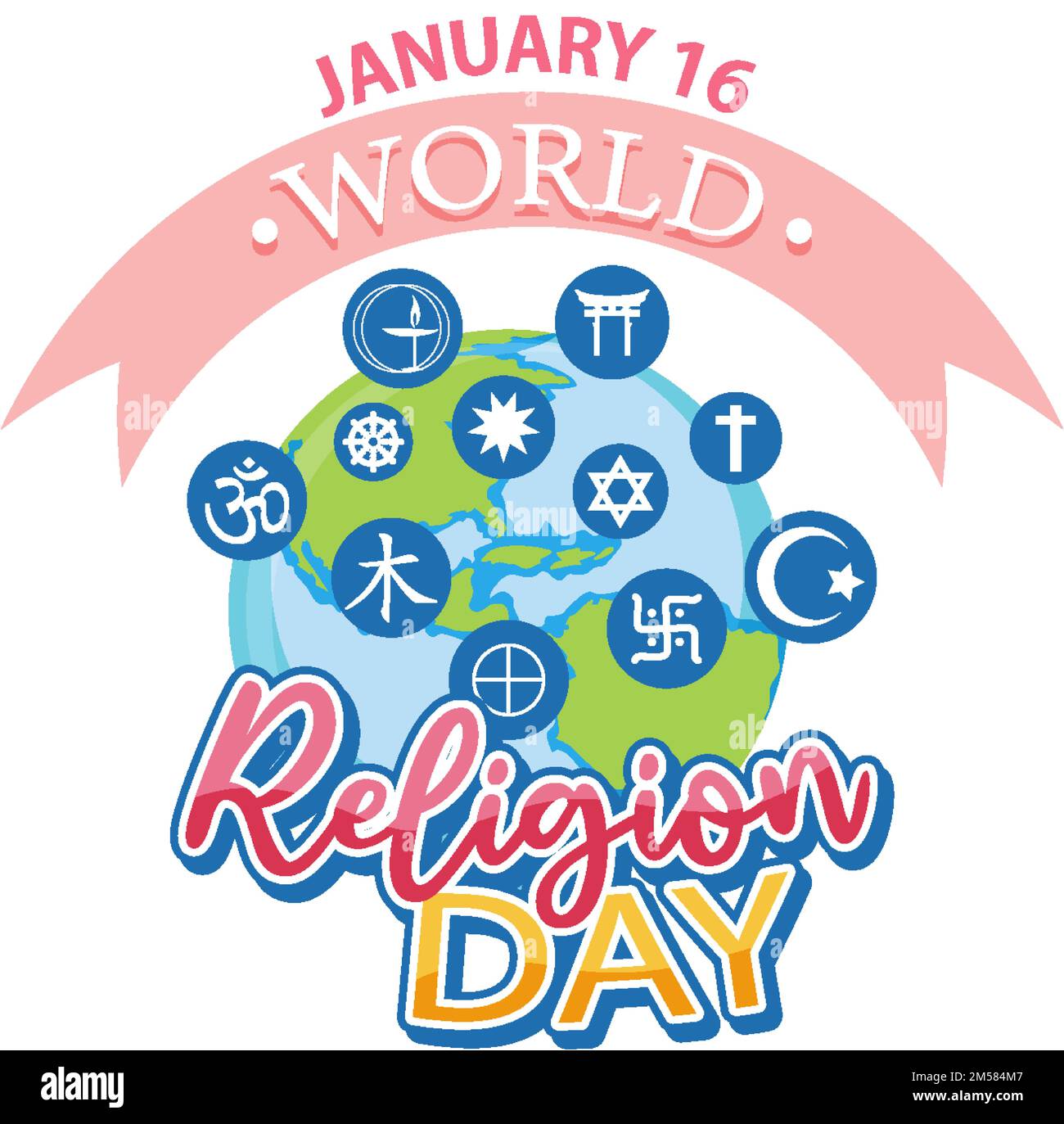 World religion day banner design illustration Stock Vector Image & Art ...