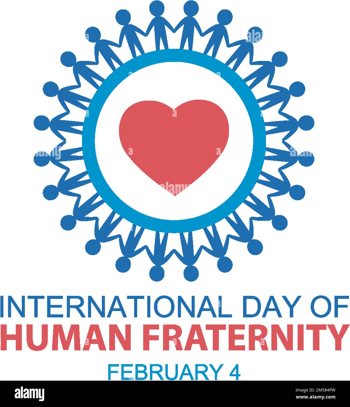 International day of human fraternity illustration Stock Vector Image ...