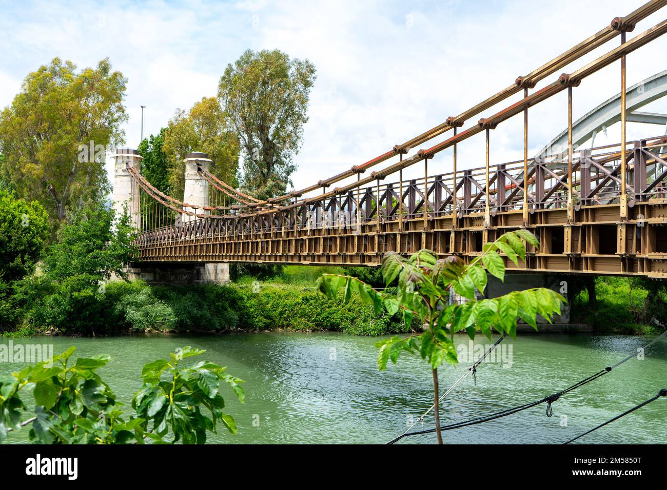 Bourbon bridge over the Garigliano river Stock Photo - Alamy