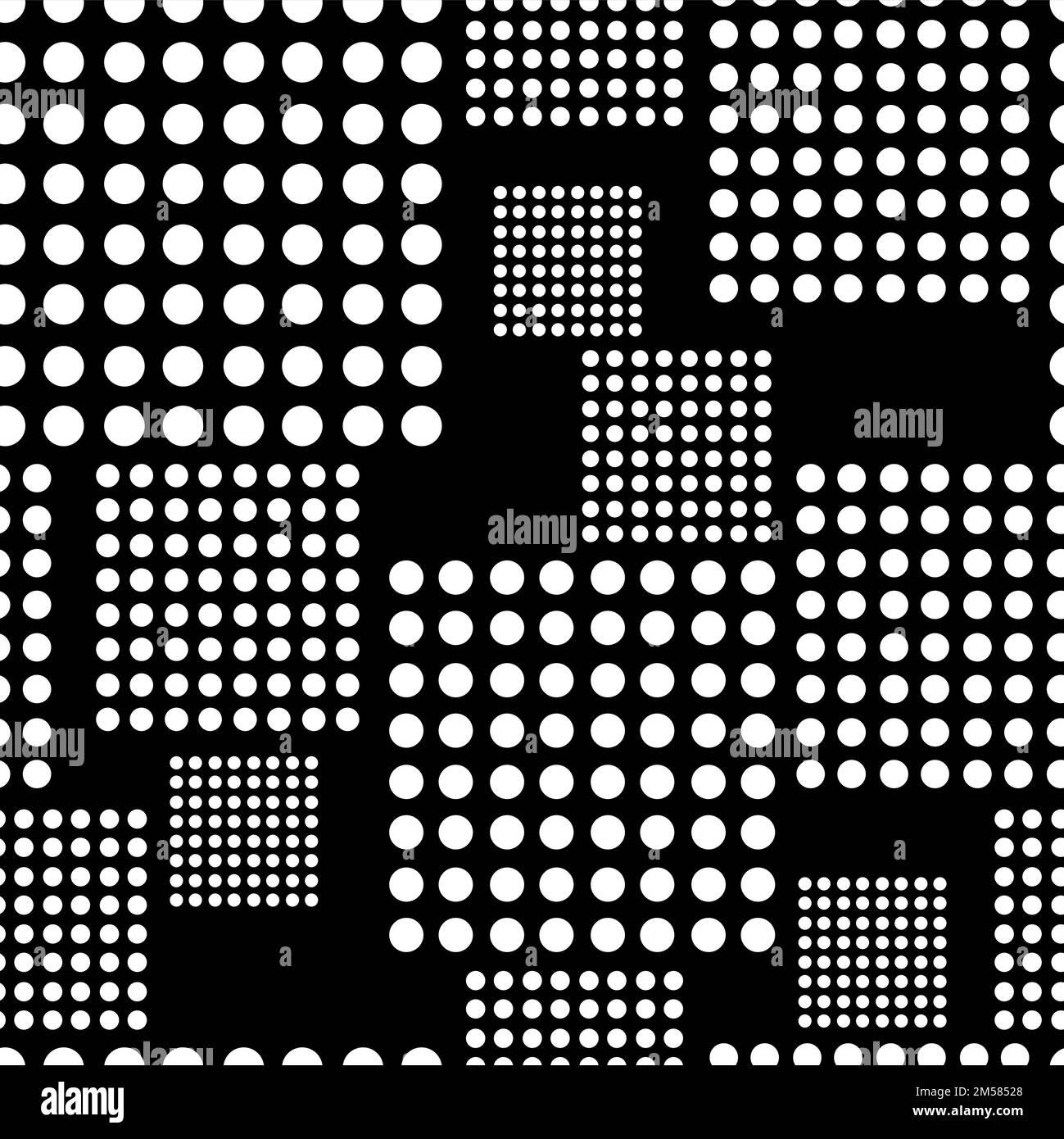 Seamless pattern of dots and geometric shapes Stock Vector Image & Art ...