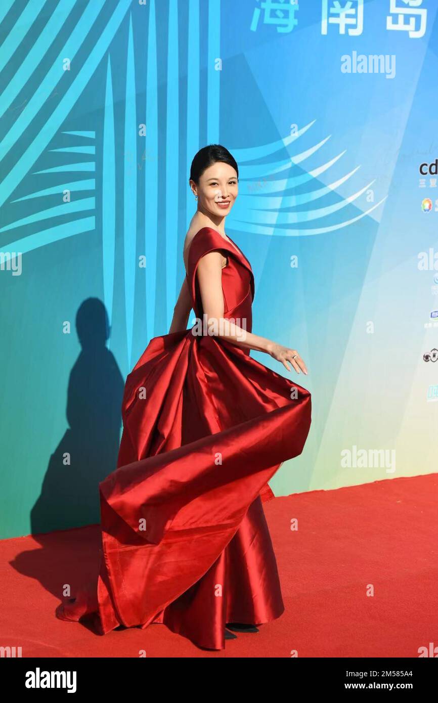 Chinese actress Zhang Lanxin attended the red carpet for the closing ...