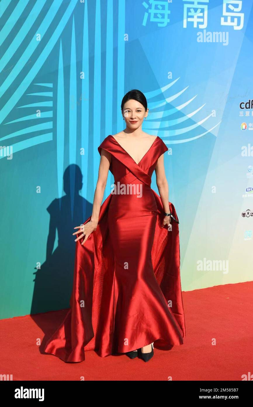 Chinese actress Zhang Lanxin attended the red carpet for the closing ...