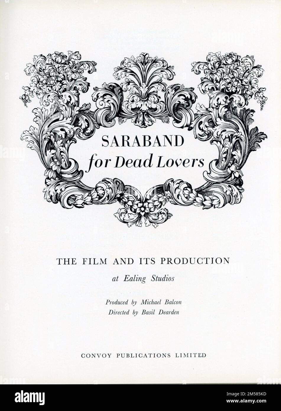 Inside Title Page for British book published in 1948 on the making of ...