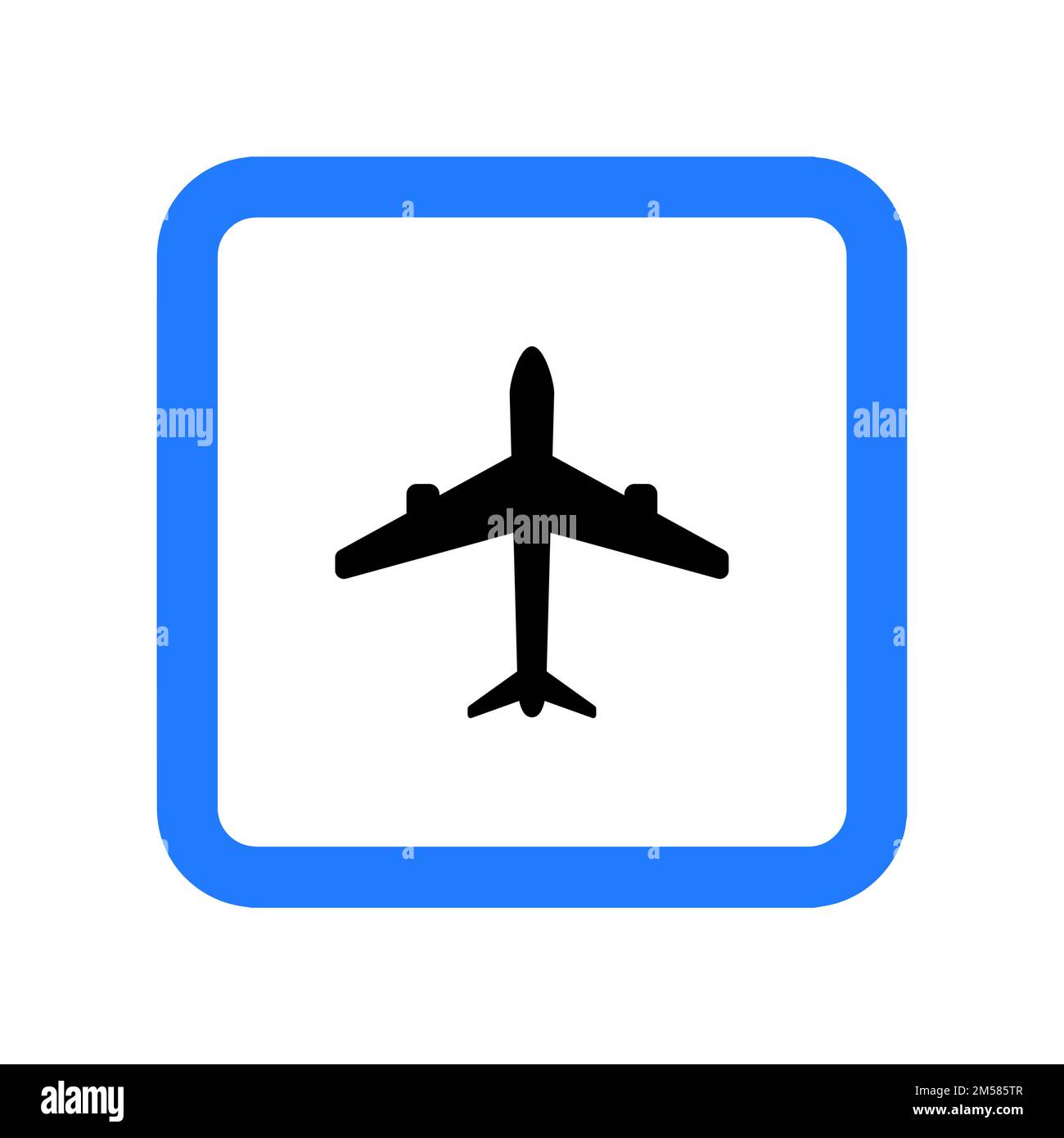 plane sign on white background Stock Vector Image & Art - Alamy