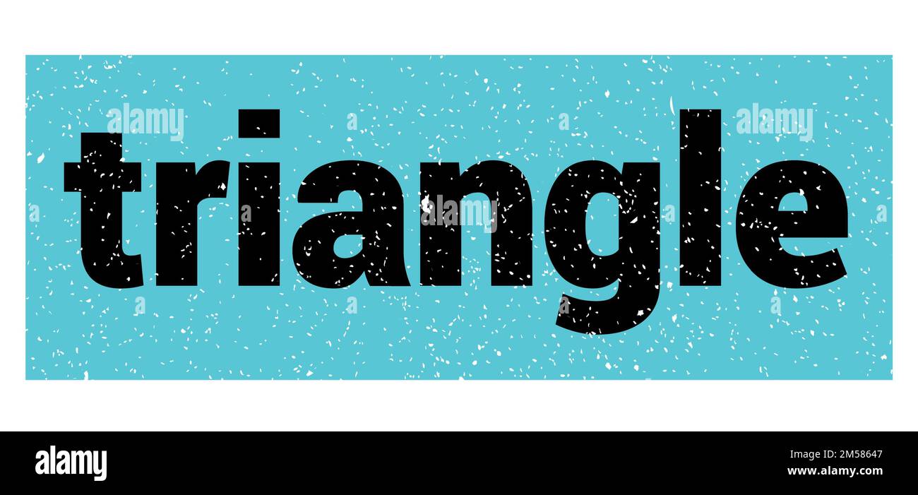 triangle text written on blue-black grungy stamp sign Stock Photo - Alamy