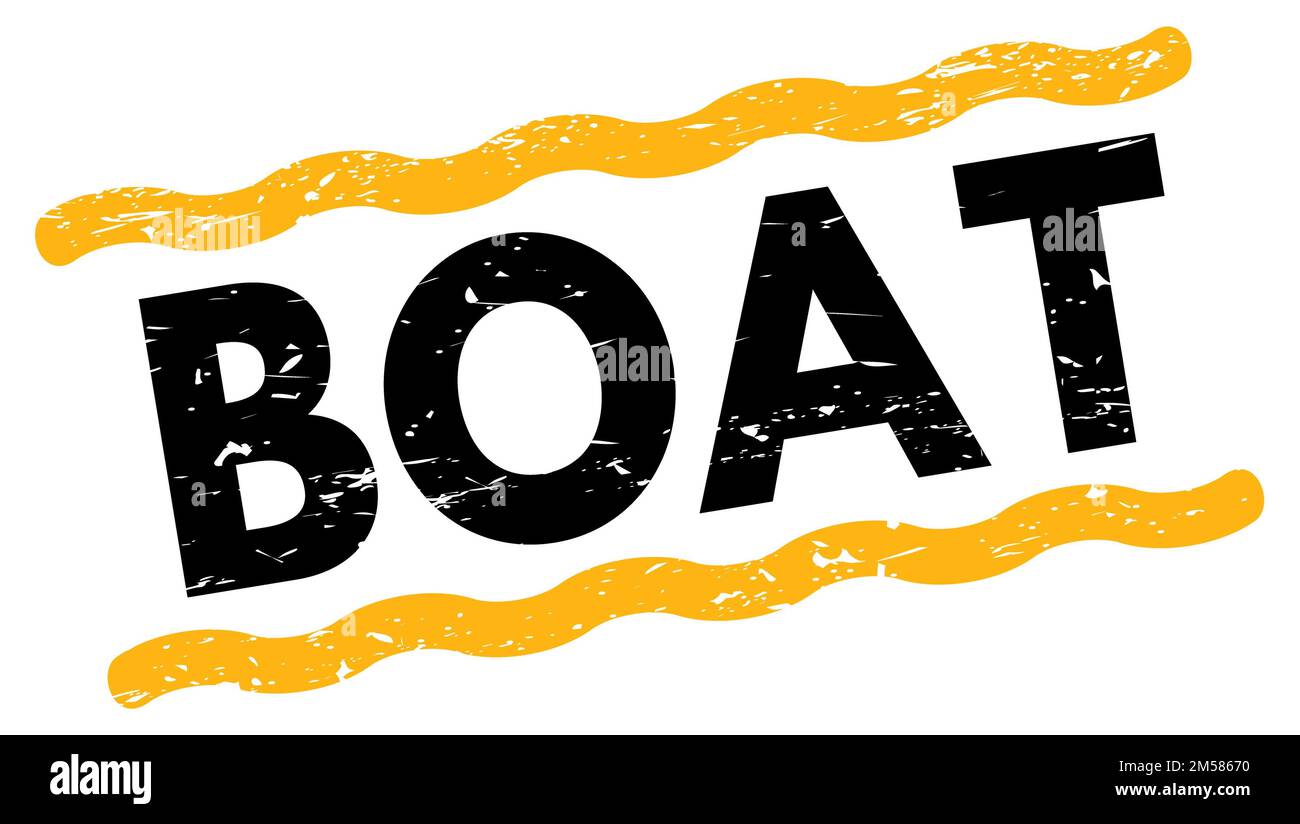 Yellow black boat Cut Out Stock Images & Pictures - Alamy