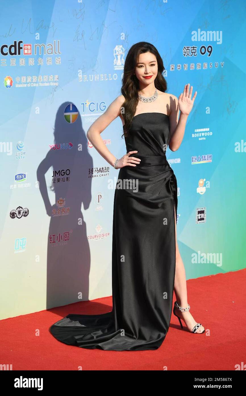 Hong Kong actress and fashion model Janice Man attended the red carpet ...