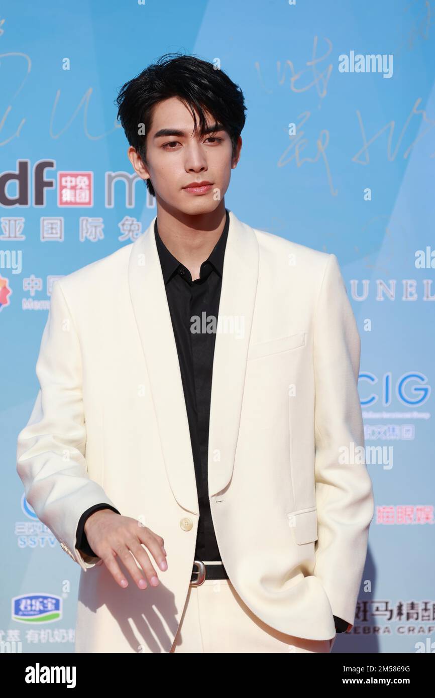 Chinese actor and model Song Weilong attended the red carpet for the ...