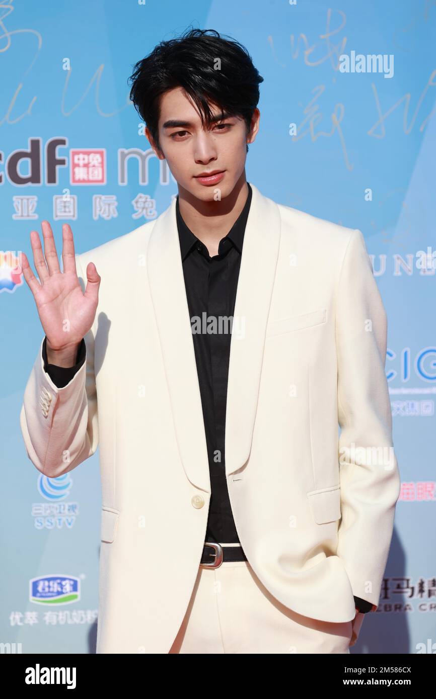 Chinese actor and model Song Weilong attended the red carpet for the ...