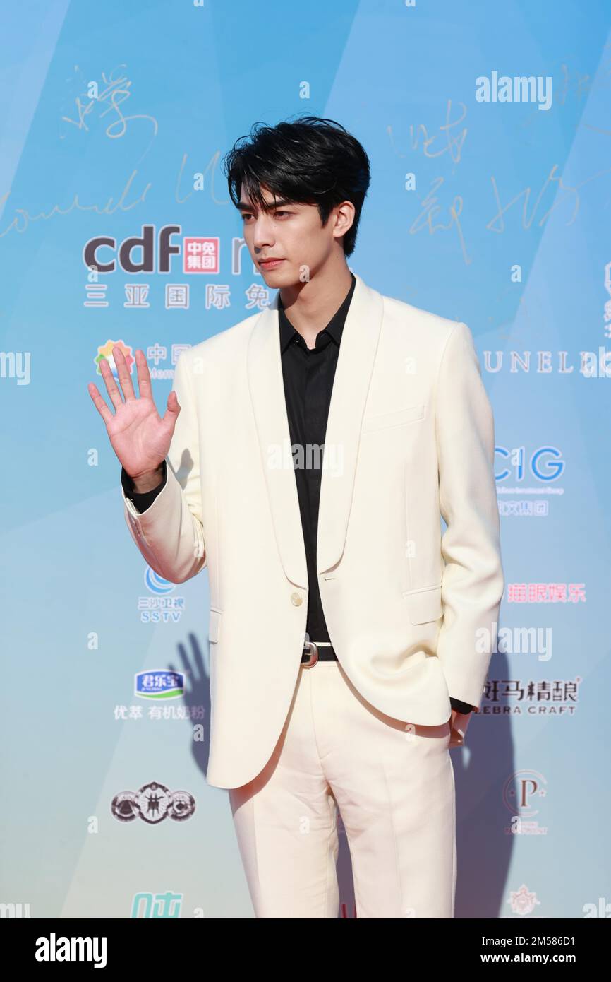 Chinese actor and model Song Weilong attended the red carpet for the ...