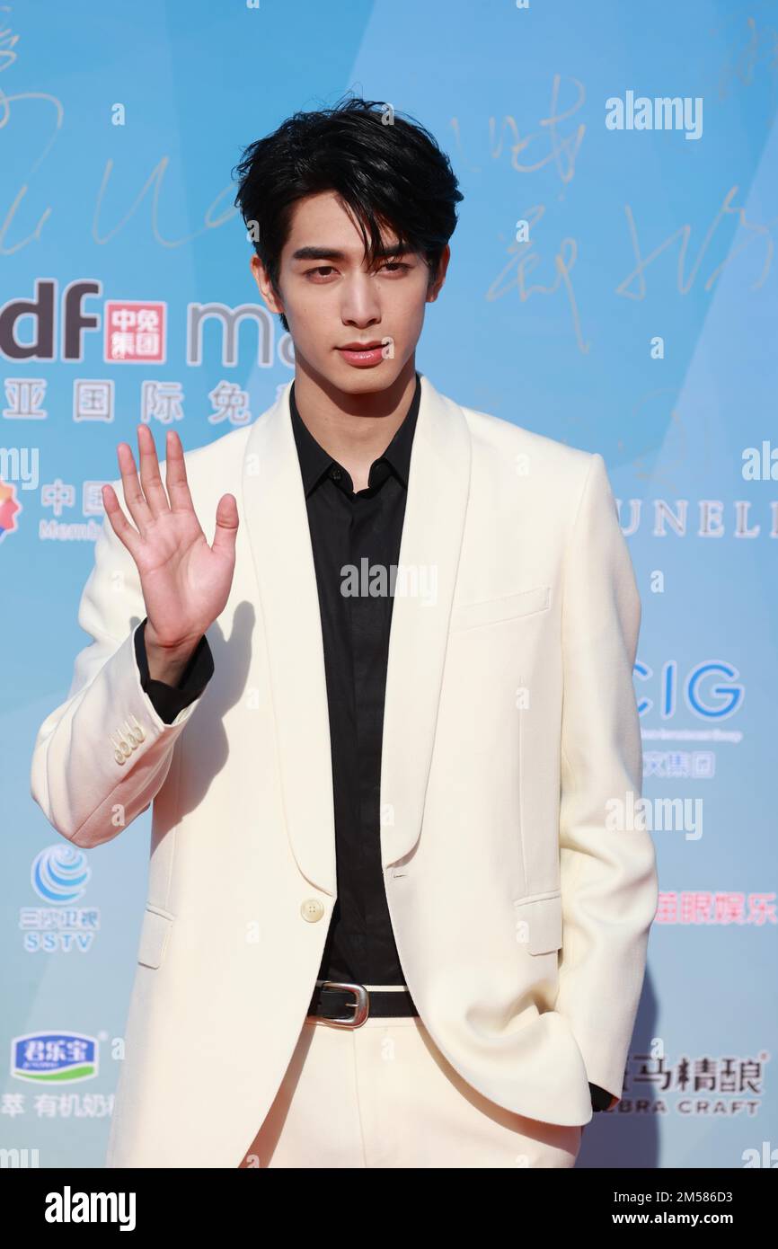 Chinese actor and model Song Weilong attended the red carpet for the ...