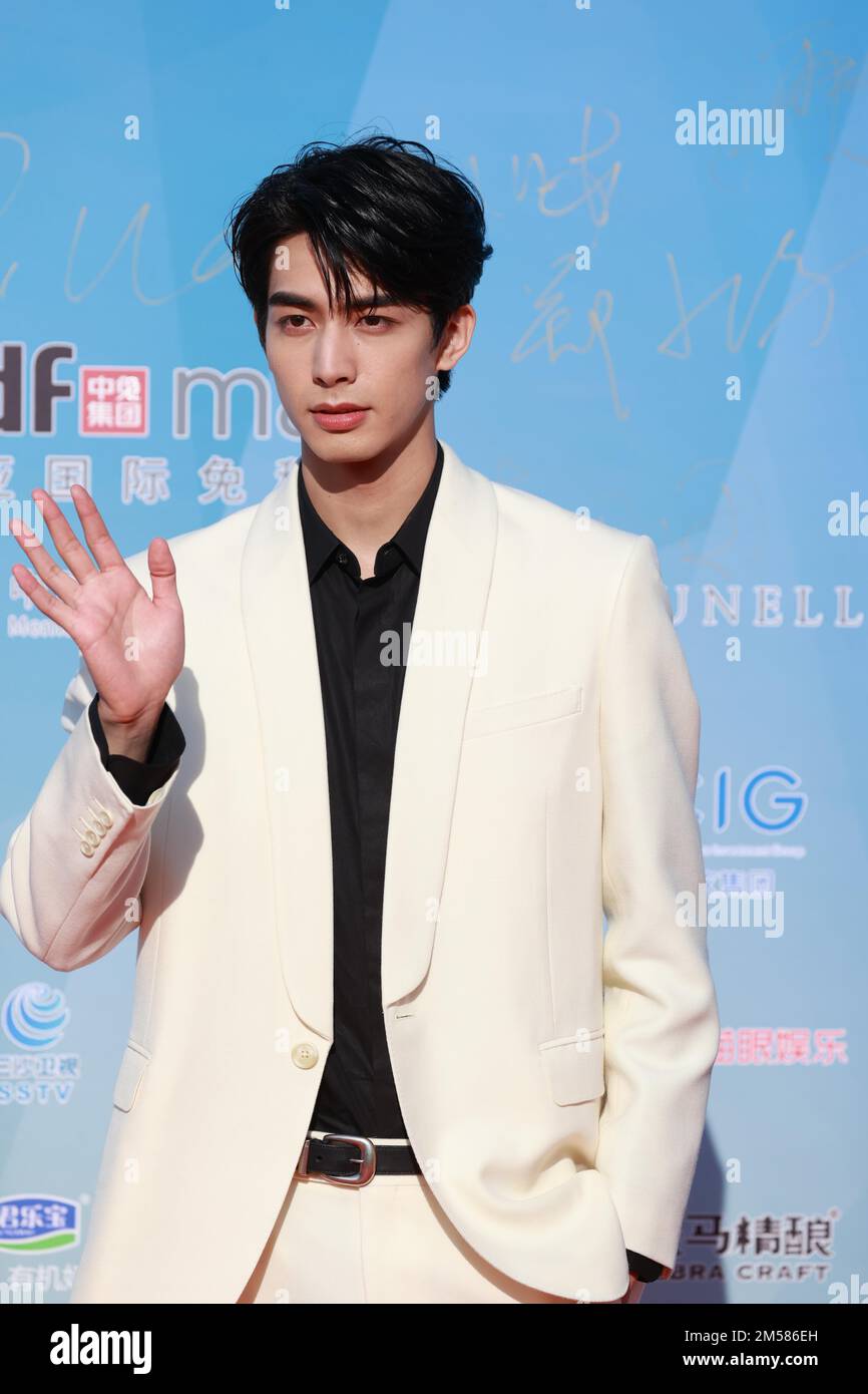 Chinese actor and model Song Weilong attended the red carpet for the ...