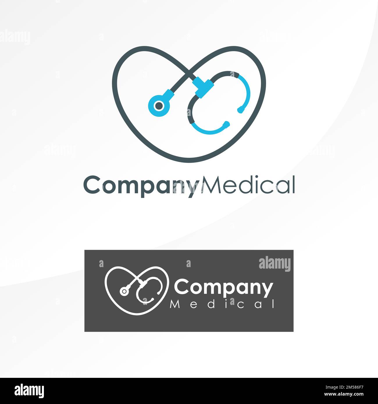 Simple And Unique Stethoscope And Heart Image Graphic Icon Logo Design Abstract Concept Vector 