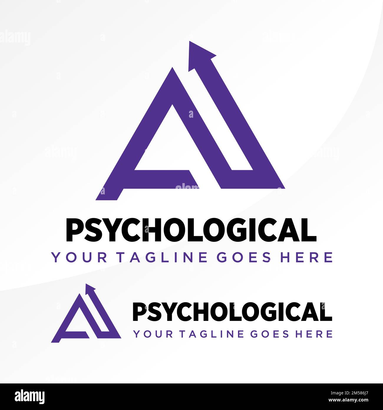 Simple Letter or word G or A and line arrow in triangle image graphic icon logo design abstract ...