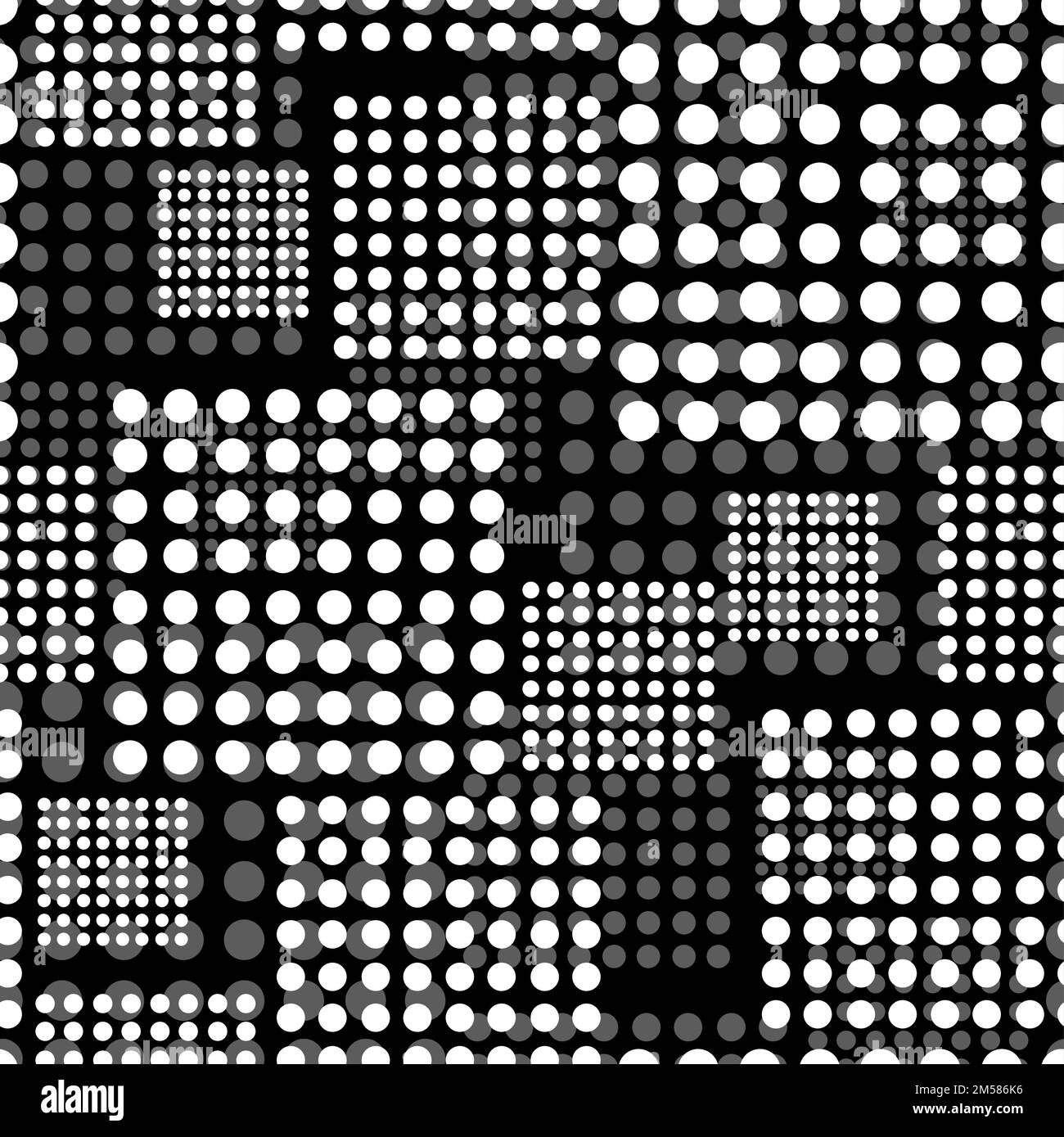 Seamless pattern of dots and geometric shapes Stock Vector Image & Art ...