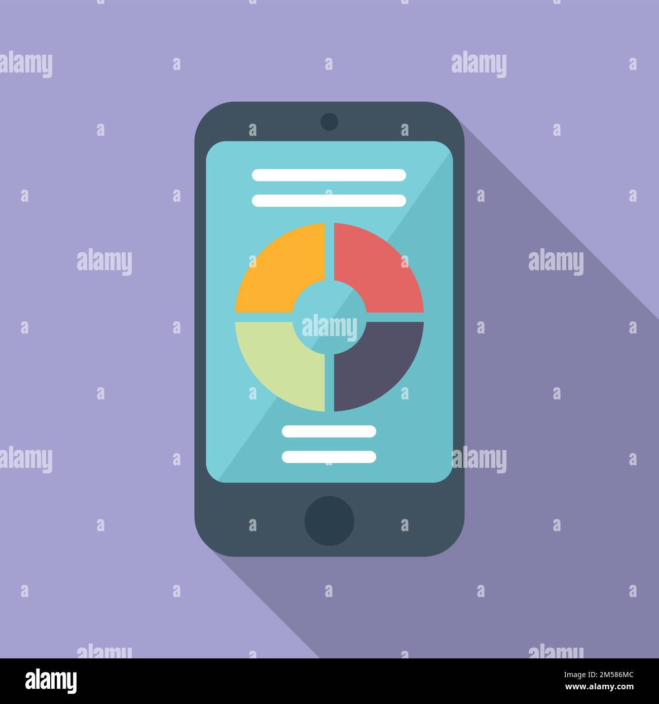 Business people using pie chart Stock Vector Images - Alamy